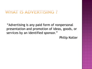 Advertisements Definition