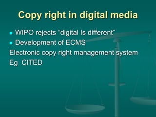 Meaning and scope intellectual property rights | PPTX
