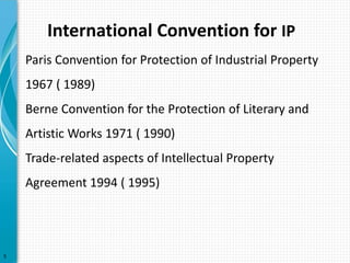 Meaning and scope intellectual property rights | PPTX