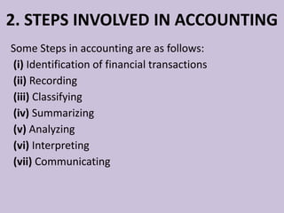 Meaning and scope of accounting | PPTX
