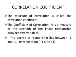 Meaning and types of correlation | PPTX