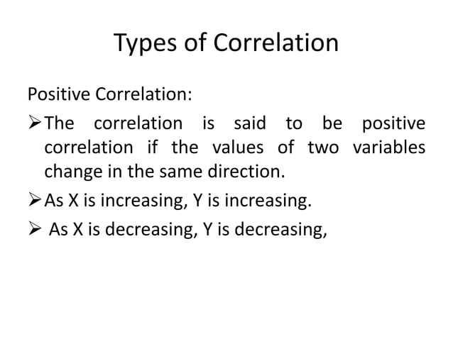 Meaning and types of correlation | PPTX