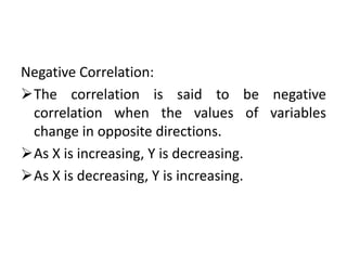 Meaning and types of correlation | PPTX