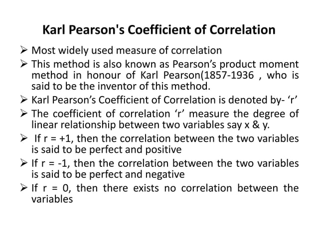 Meaning and types of correlation | PPT