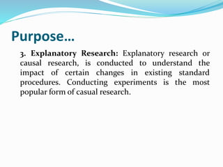 Meaning and types of research | PPTX