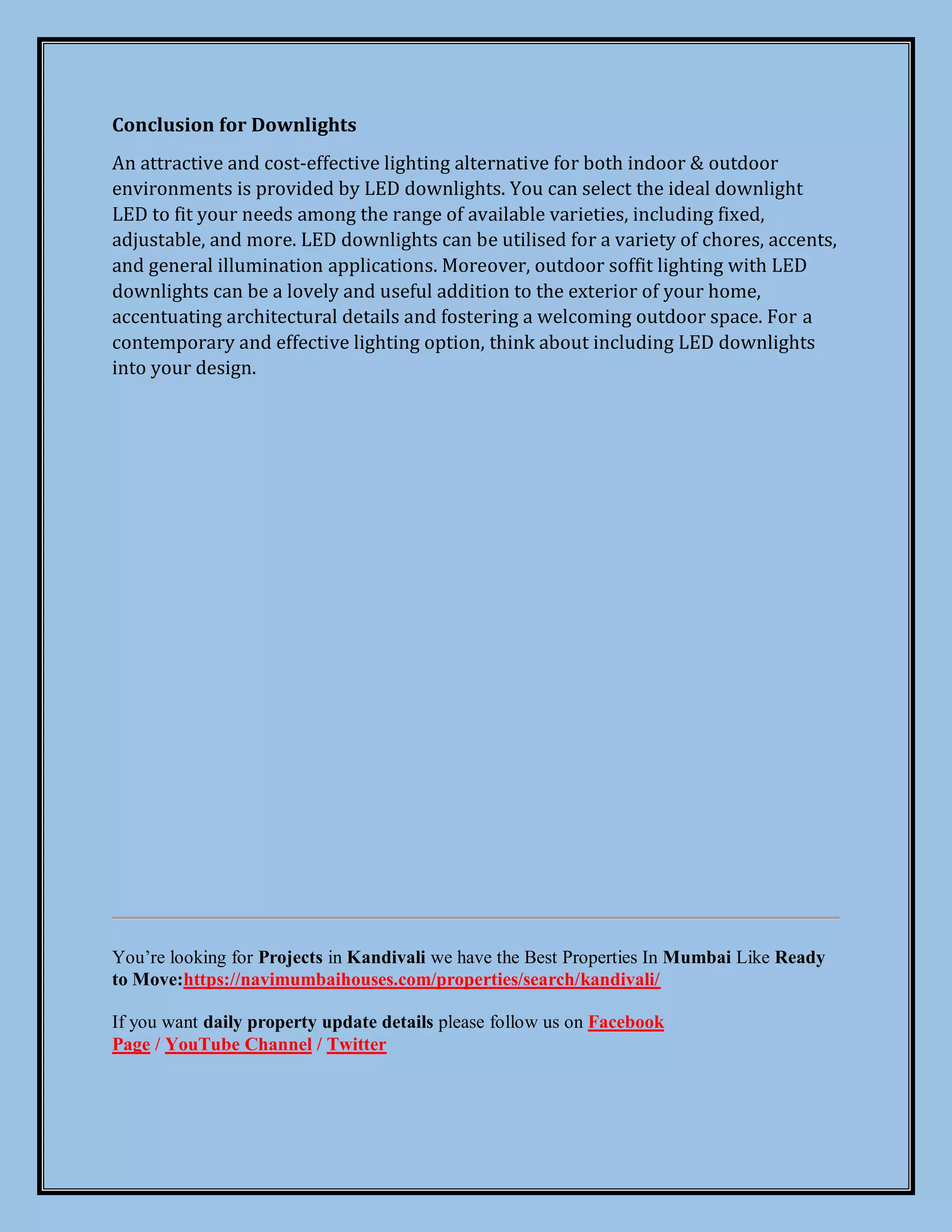 Meaning Applications & Types of LED Downlights- Soffit Lighting.pdf