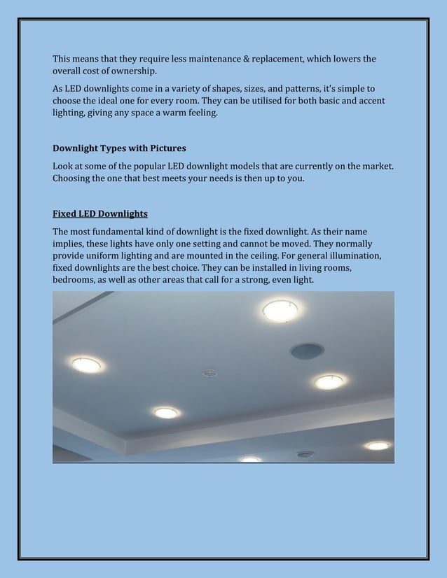 Meaning Applications & Types of LED Downlights- Soffit Lighting.pdf