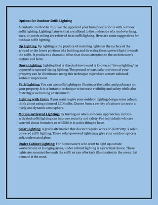 Meaning Applications & Types of LED Downlights- Soffit Lighting.pdf