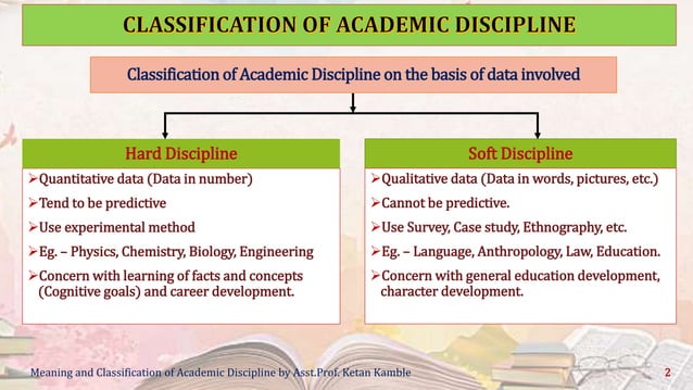 Meaning classification of academic discipline | PPTX