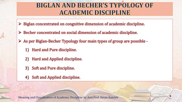 Meaning classification of academic discipline | PPTX