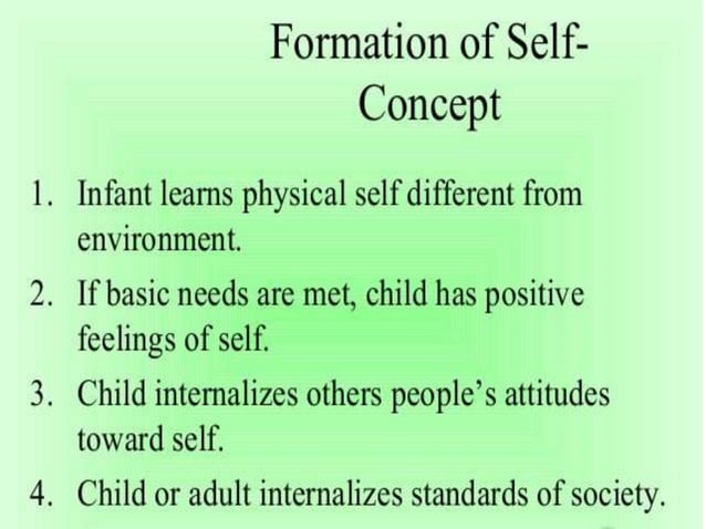 Meaning, concept and development of self concept, self esteem,self confidence and self efficacy ...