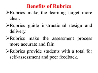 Meaning, Construction and uses of rubrics.pdf