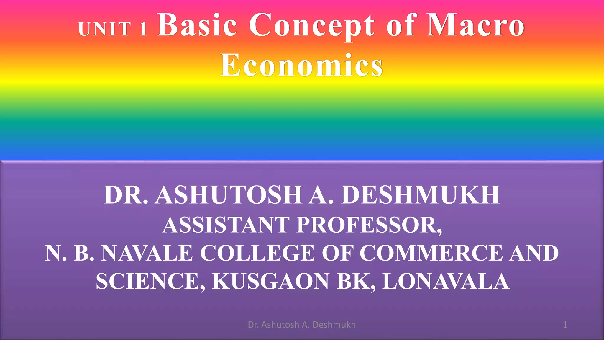 Meaning, definition, nature, scope, importance and limitation of macro ...