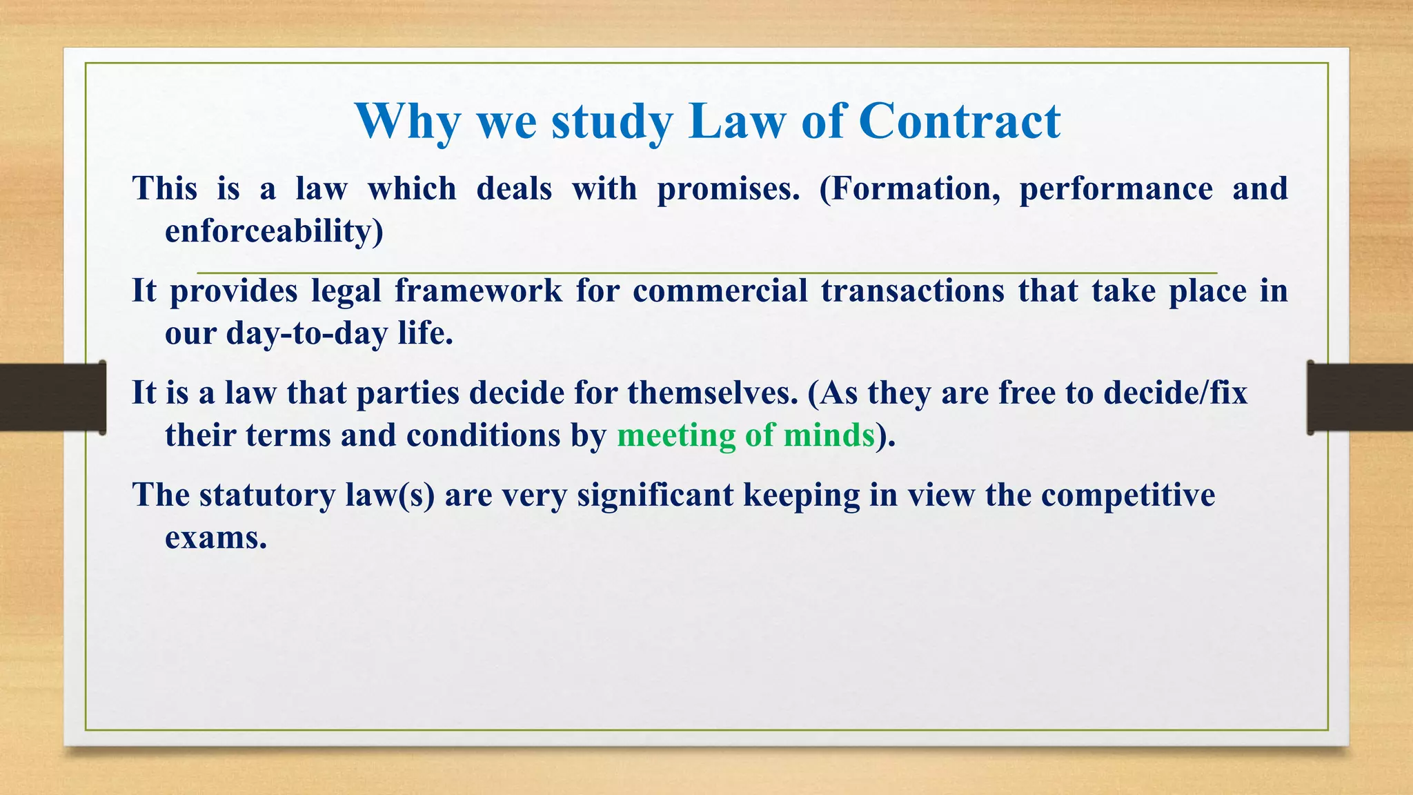 Meaning Definitions and Essentials Elements of a Valid Contract | PPT