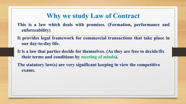 Meaning Definitions and Essentials Elements of a Valid Contract | PPT
