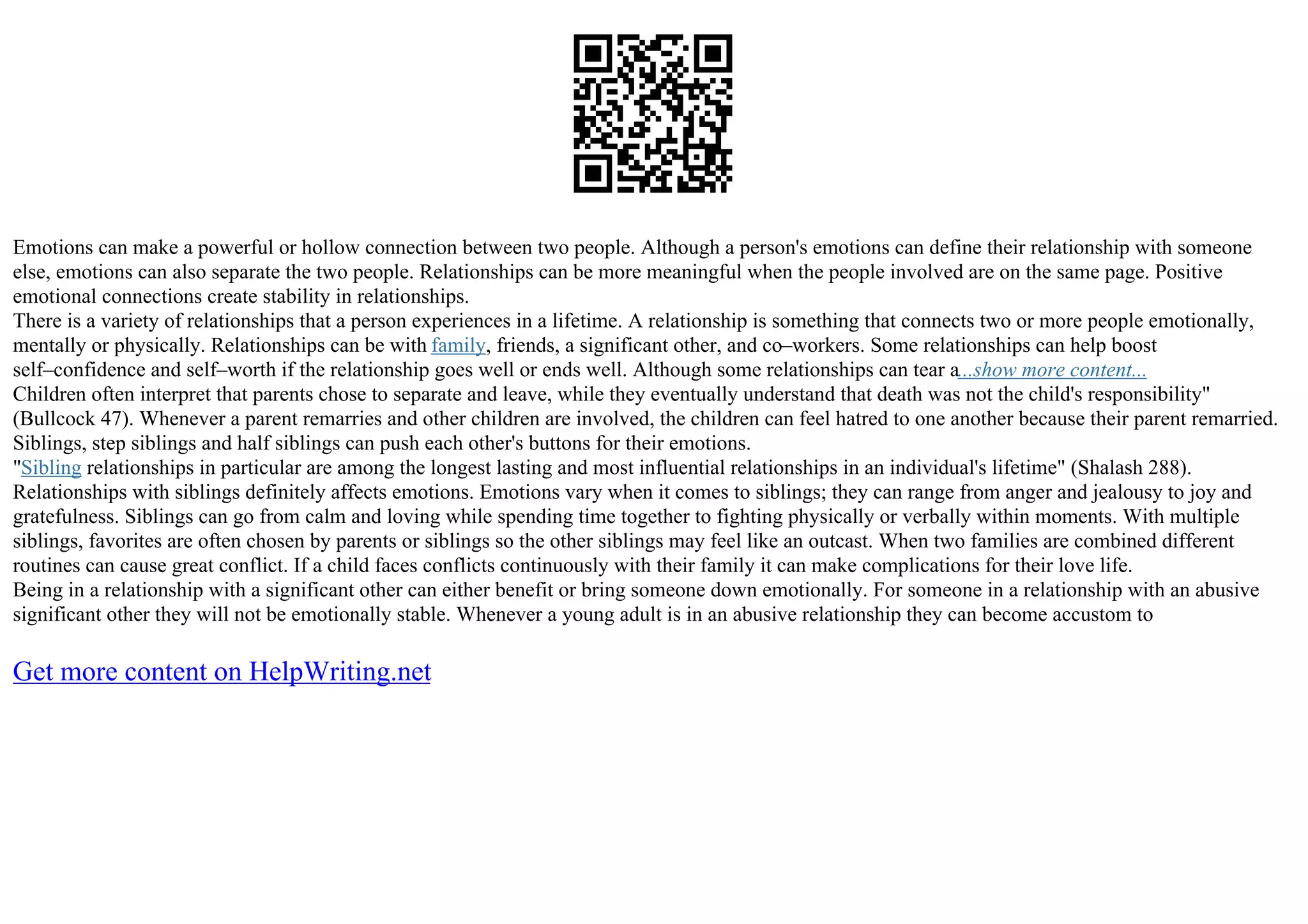 Meaningful Connection | PDF