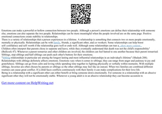 Meaningful Connection | PDF