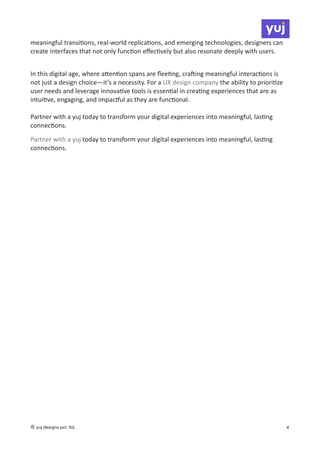 Meaningful Interactions in UI Design- yuj designs blog | PDF