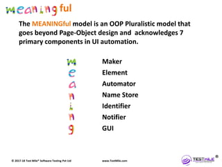 Meaningful UI Test Automation | PPT