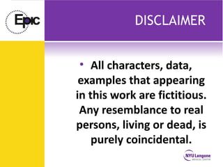 Meaningful use for NYU using Epic | PPT