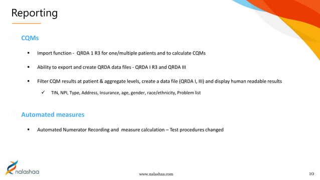 Meaningful use stage 3 - Nalashaa capabilities | PPTX