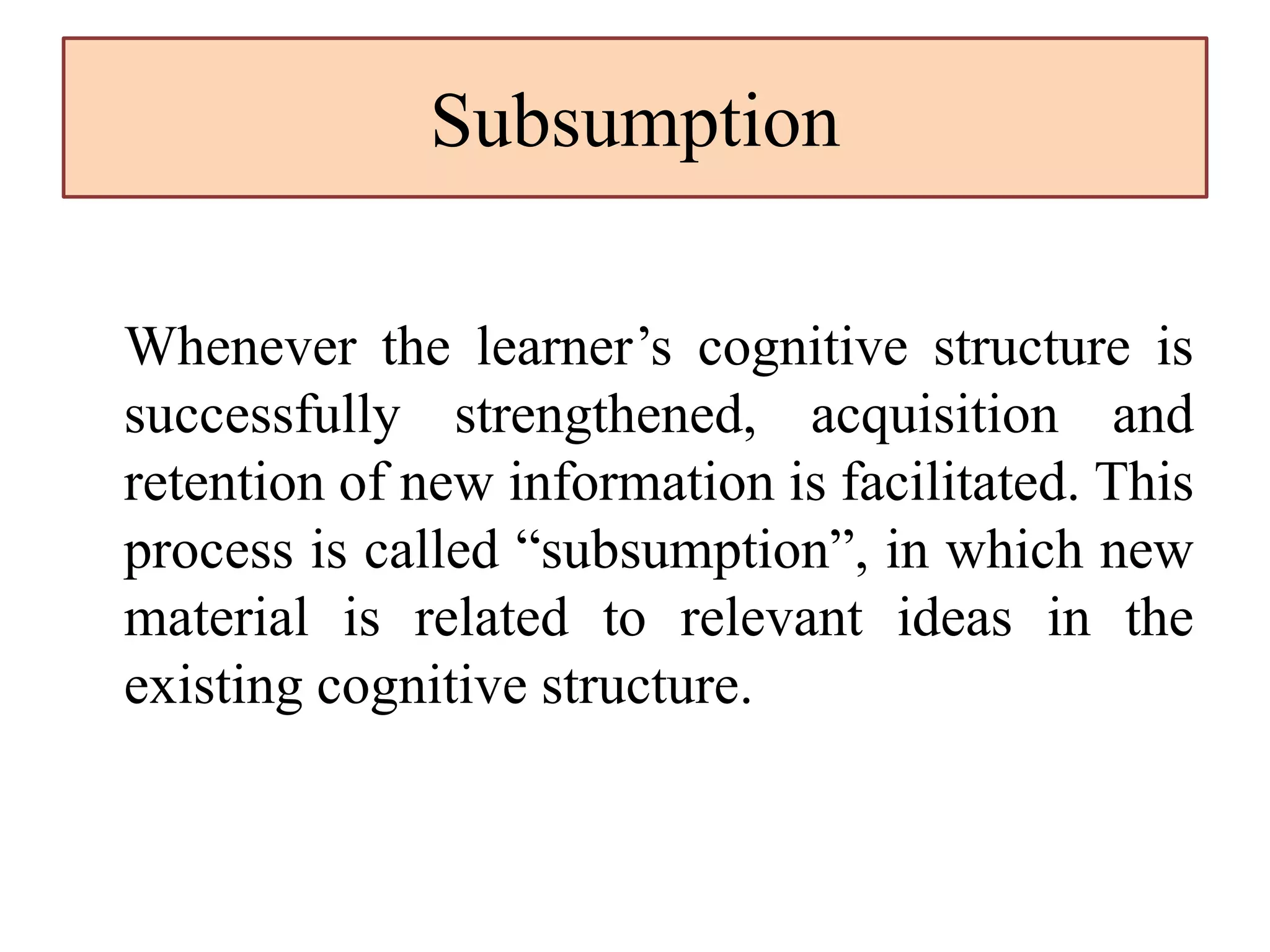 Ausubel's Meaningful Verbal Learning | PPTX