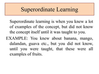 Ausubel's Meaningful Verbal Learning | PPTX