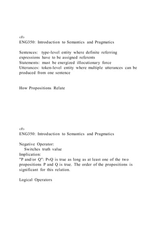 Meaning in Language An Introduction to Semantics and Pragmatics | DOCX