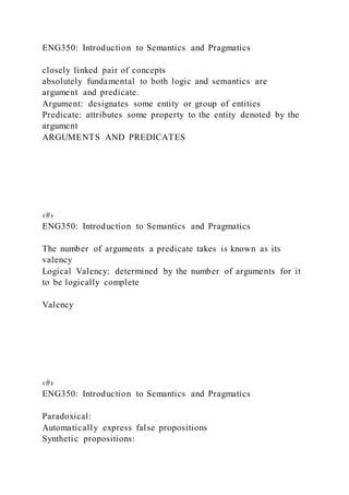 Meaning in Language An Introduction to Semantics and Pragmatics | PDF