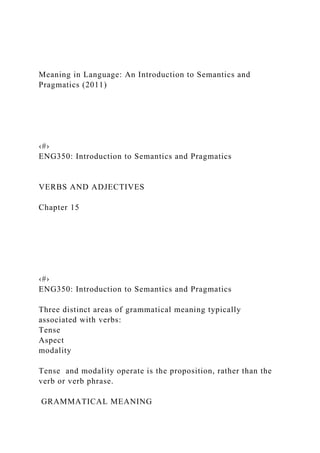 Meaning in Language An Introduction to Semantics and Pragmatics.docx
