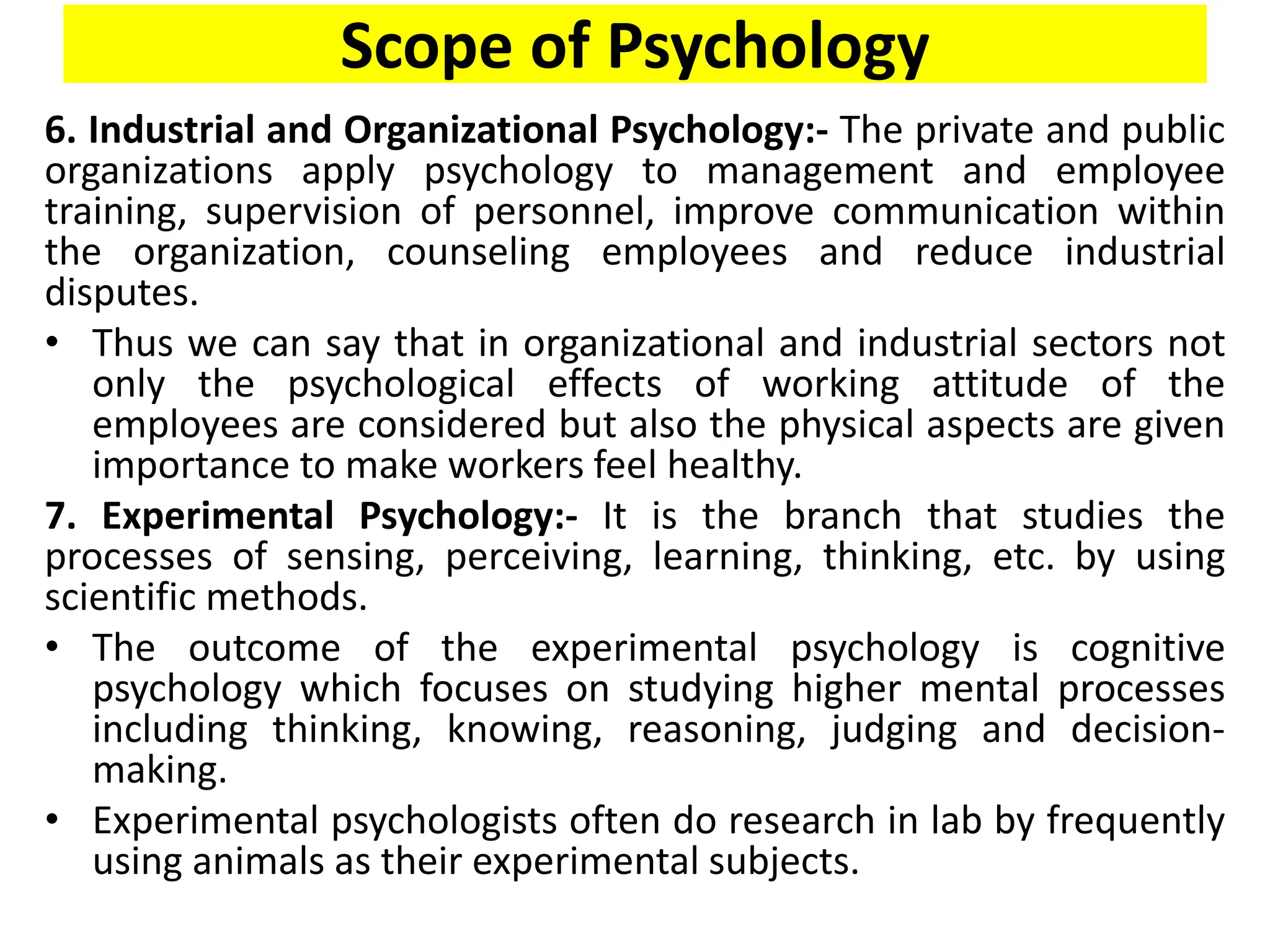 Meaning, Nature, Branches, and Types of Psychology | PDF