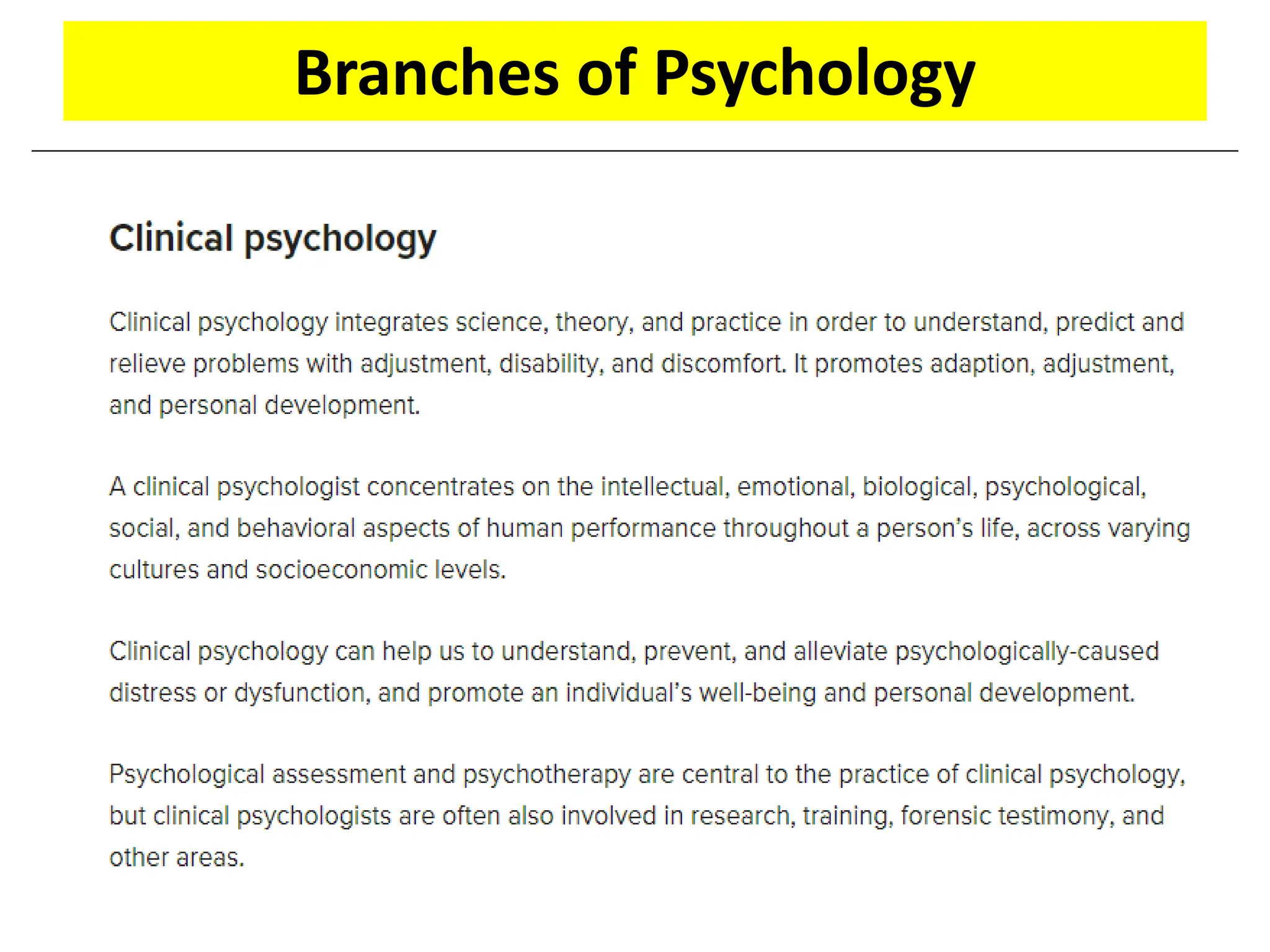 Meaning, Nature, Branches, and Types of Psychology | PDF