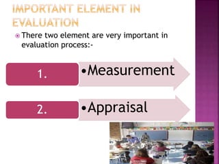 Meaning, need and characteristics of evaluation | PPTX