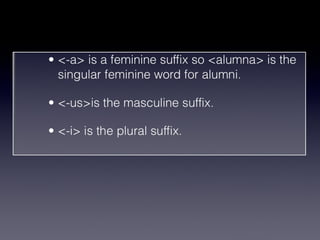 Meaning of alumni | PPT | Undergraduate Education | College Education