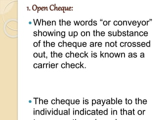 Meaning of Banking Instrument | PPT
