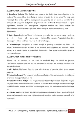Meaning of budget | DOCX