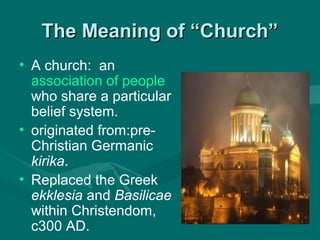 Meaning of church | PPT