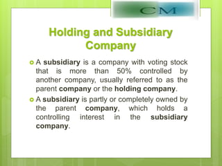 Meaning of company and its kinds | PPTX