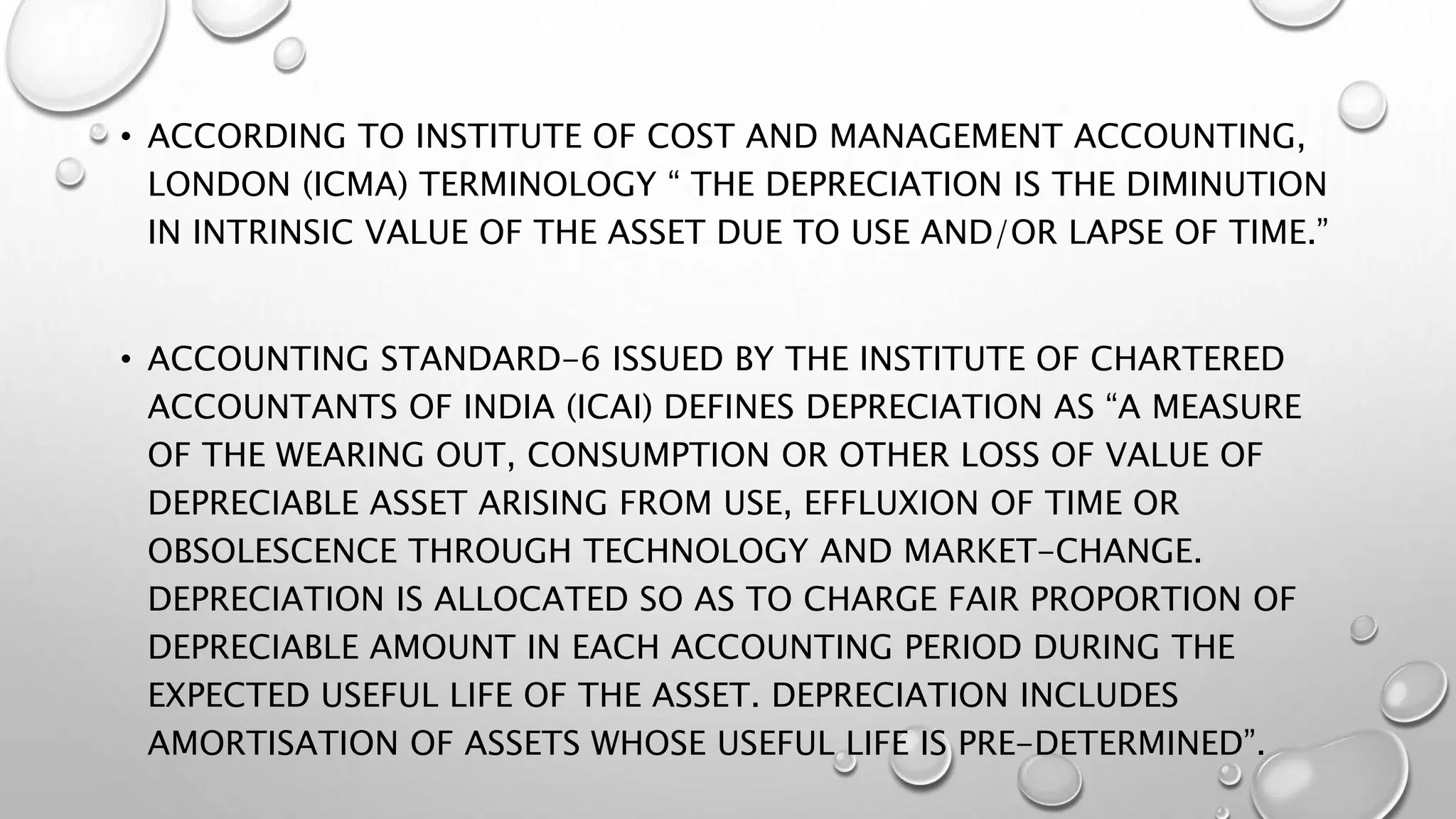 Meaning of depreciation | PPT