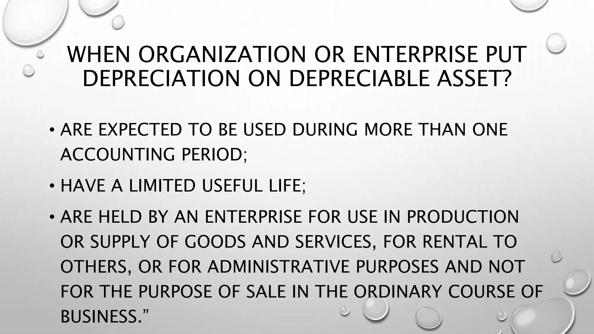 Meaning of depreciation | PPT