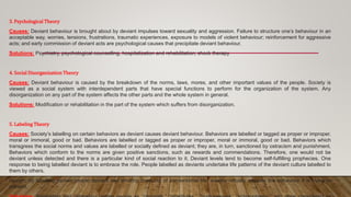 Meaning of Deviance and its sociology.pptx | Genetics | Science