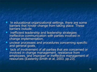 Meaning of educational change | PPT