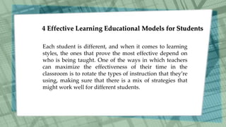 Meaning of educational model report | PPTX