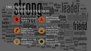 Effective Teaching Skills And Abilities | PPTX