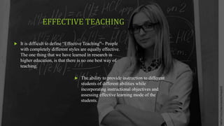 Effective Teaching Skills And Abilities | PPTX