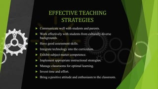Effective Teaching Skills And Abilities | PPTX