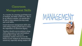 Effective Teaching Skills And Abilities | PPTX