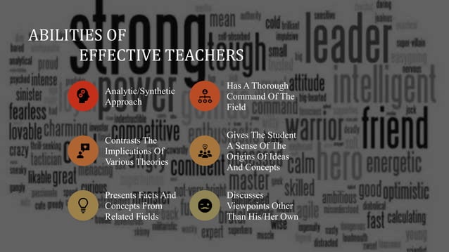Effective Teaching Skills And Abilities