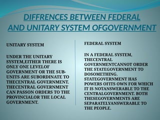 MEANING OF FEDERALISM class 10th ppt.pptx