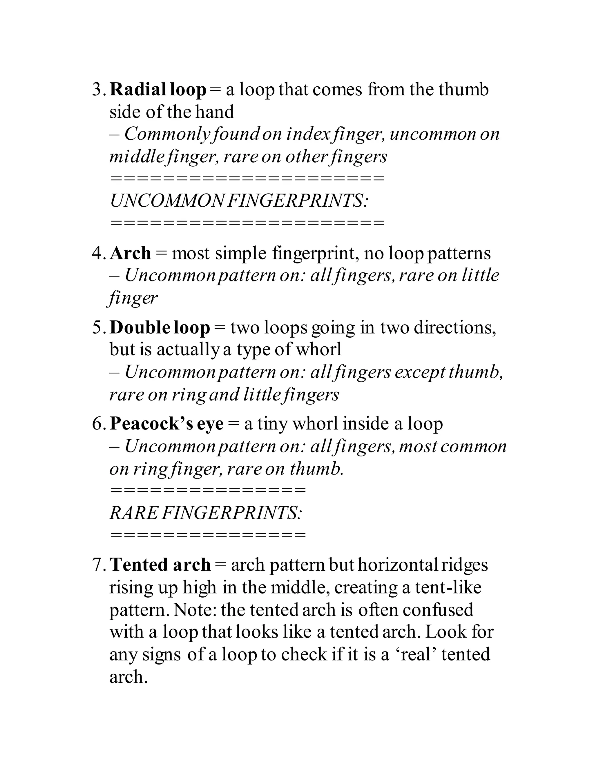 Meaning of fingerprints | DOCX